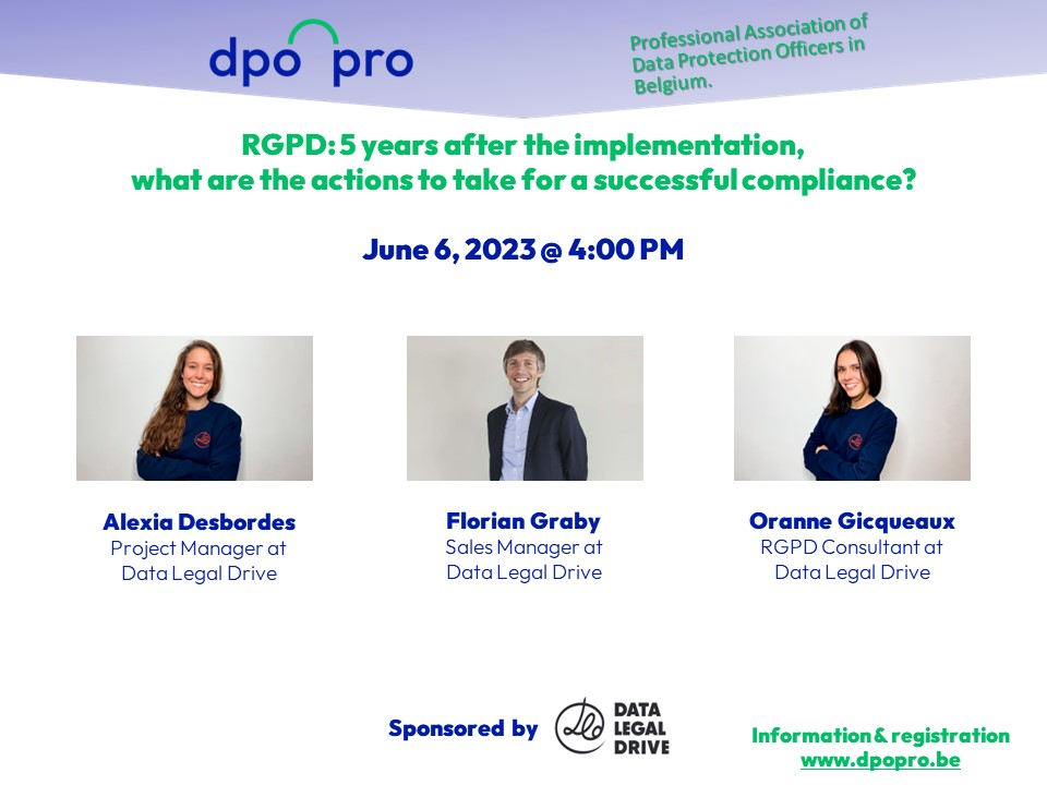 “GDPR: 5 years after the implementation, what are the actions to take ...
